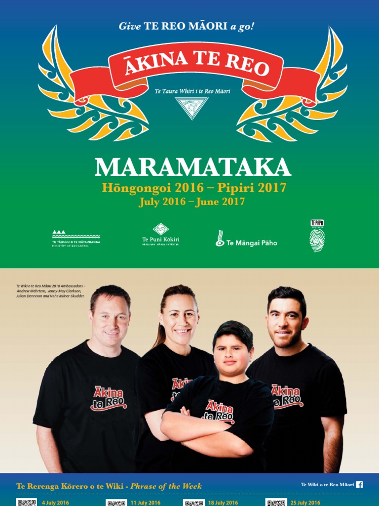 Te Reo Māori Calendar 2016-2017 | PDF | Social Science | Travel