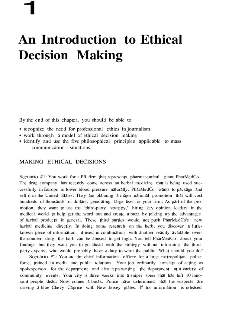 Introduction To Ethical Decision Making | PDF | Utilitarianism ...