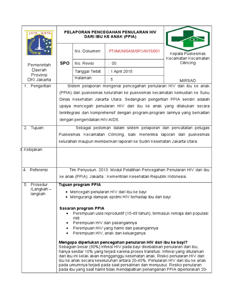 Sop Pelaporan Ppia | PDF | Pengembangan Diri | Kesehatan Holistik