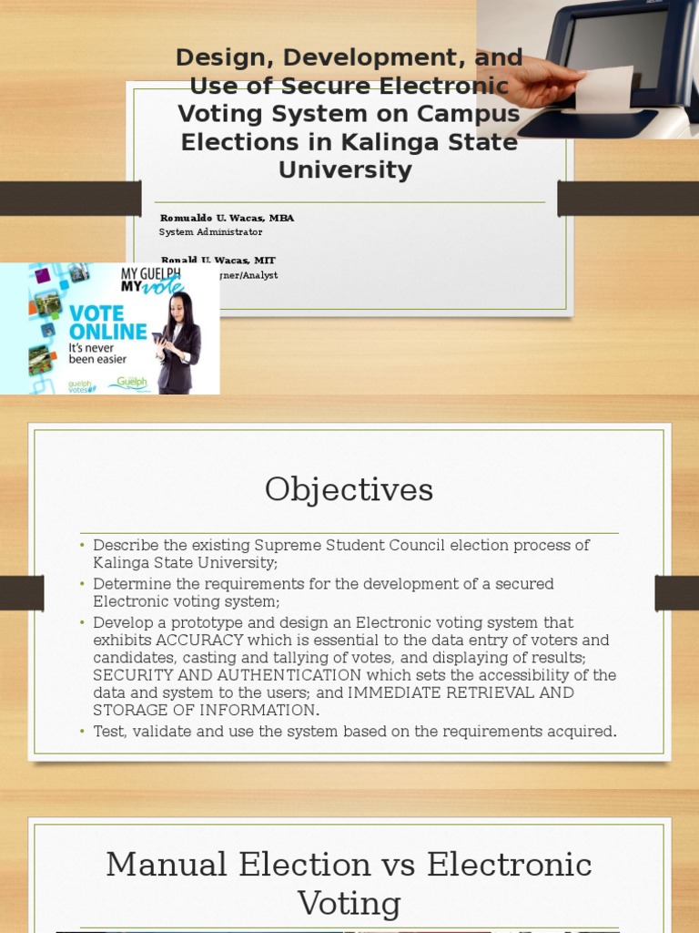 Secure Electronic Voting System Design | PDF