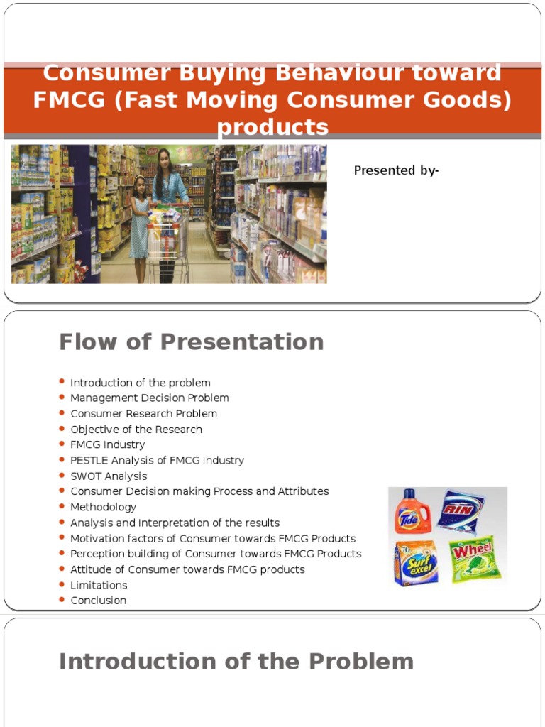 Consumer Buying Behaviour Toward FMCG (Fast Moving Consumer Goods ...