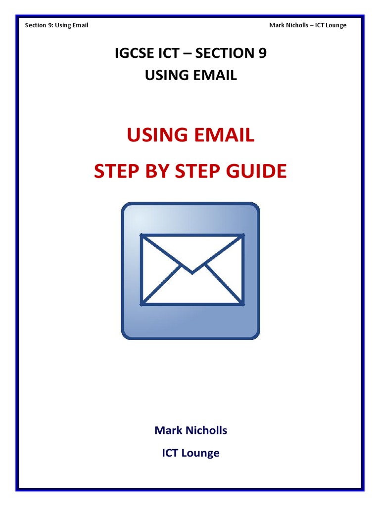 Using Email Step by Step Booklet | PDF | Email | Computer Mediated ...