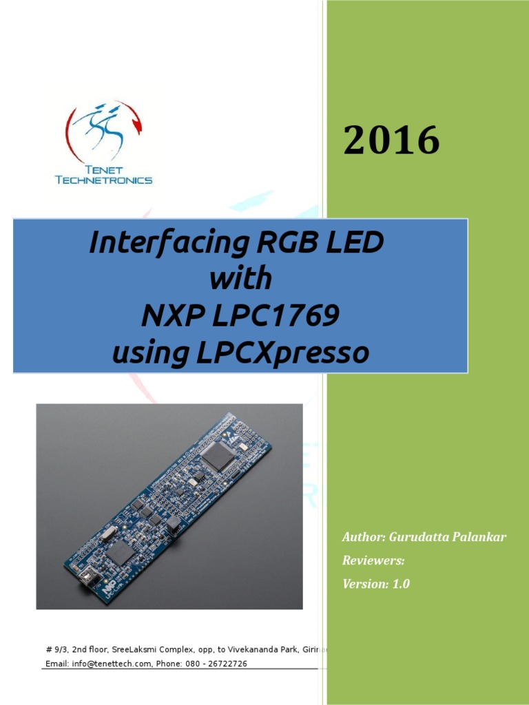 Interfacing RGB LED With LPC1769 | PDF | Electronics | Computer Engineering