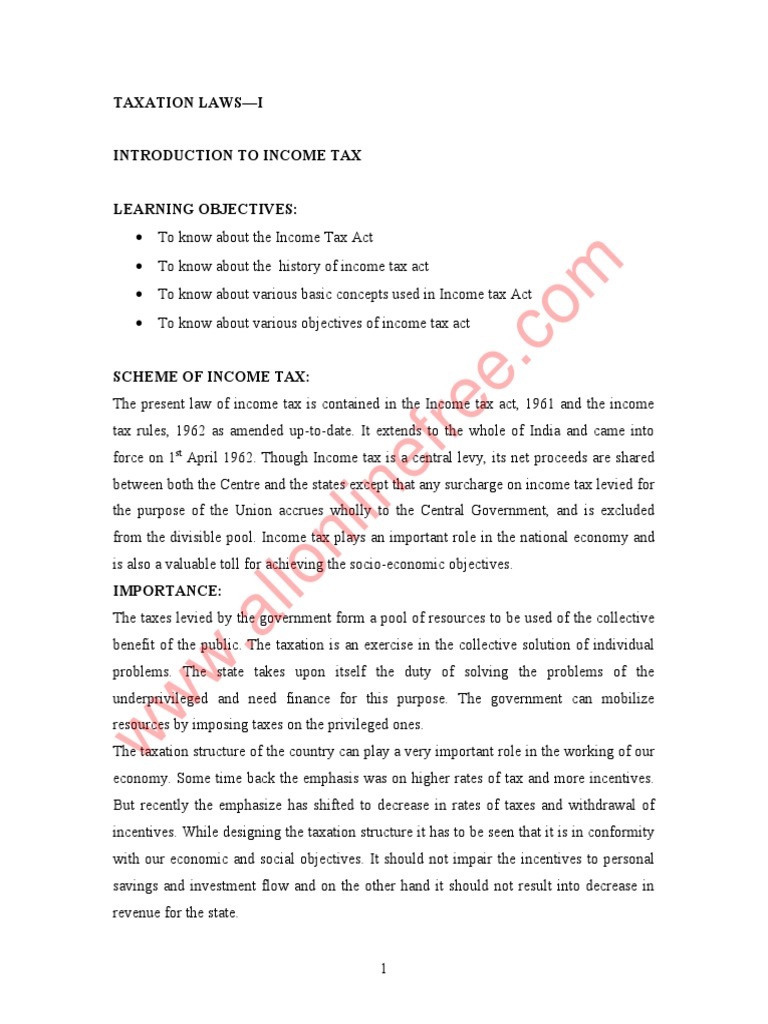 Business Taxation Notes Income Tax Notes | PDF | Income Tax | Tax Deduction