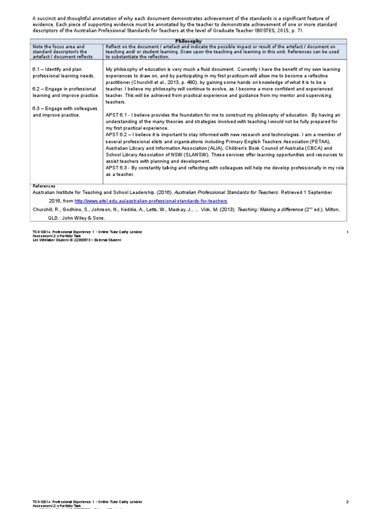 Annotation Philosophy Education | PDF | Philosophy Of Education | Teachers