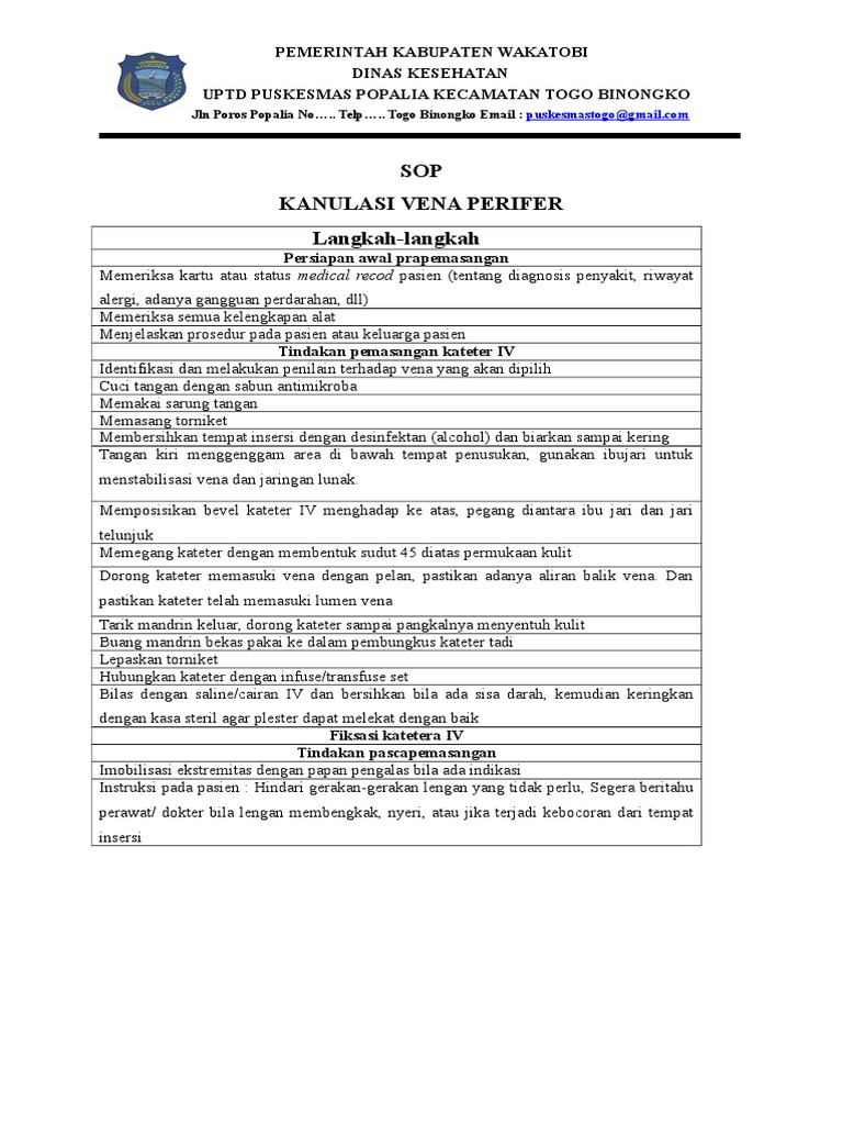 Kanulasi Vena Perifer | PDF