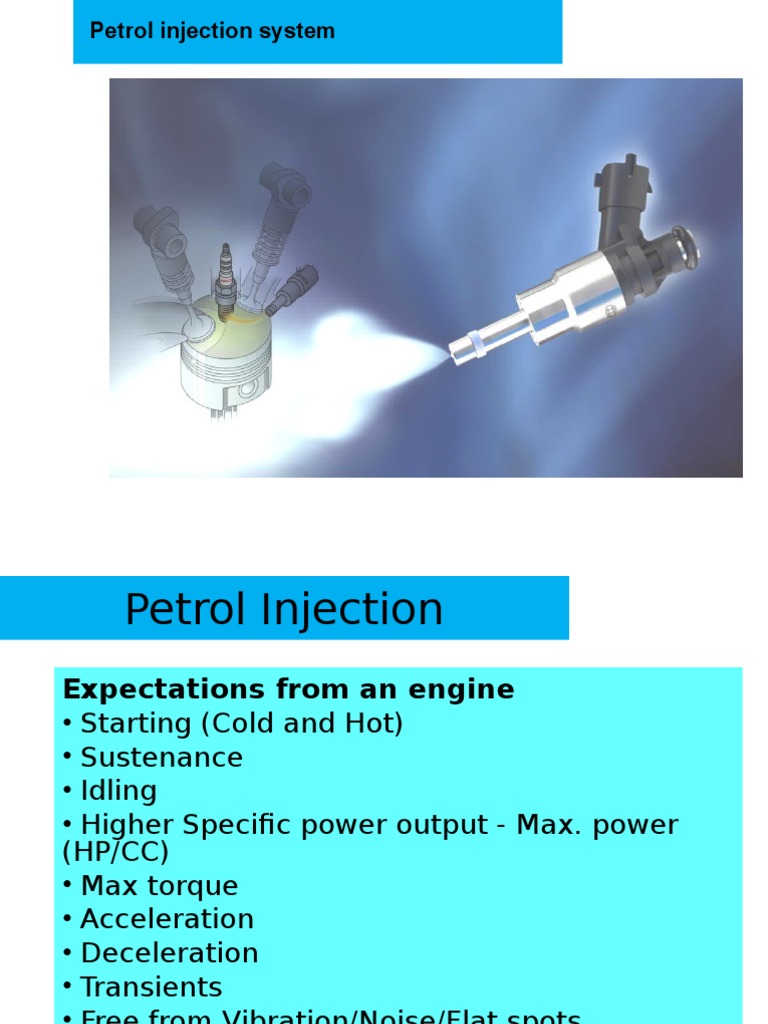 IC Engine Notes Petrol Injection System | PDF | Fuel Injection | Carburetor