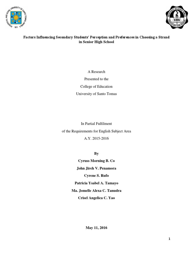 Final Thesis Paper | PDF | Survey Methodology | Science, Technology ...