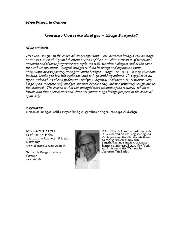 Innovative Concrete Bridge Designs | PDF | Bridge | Concrete
