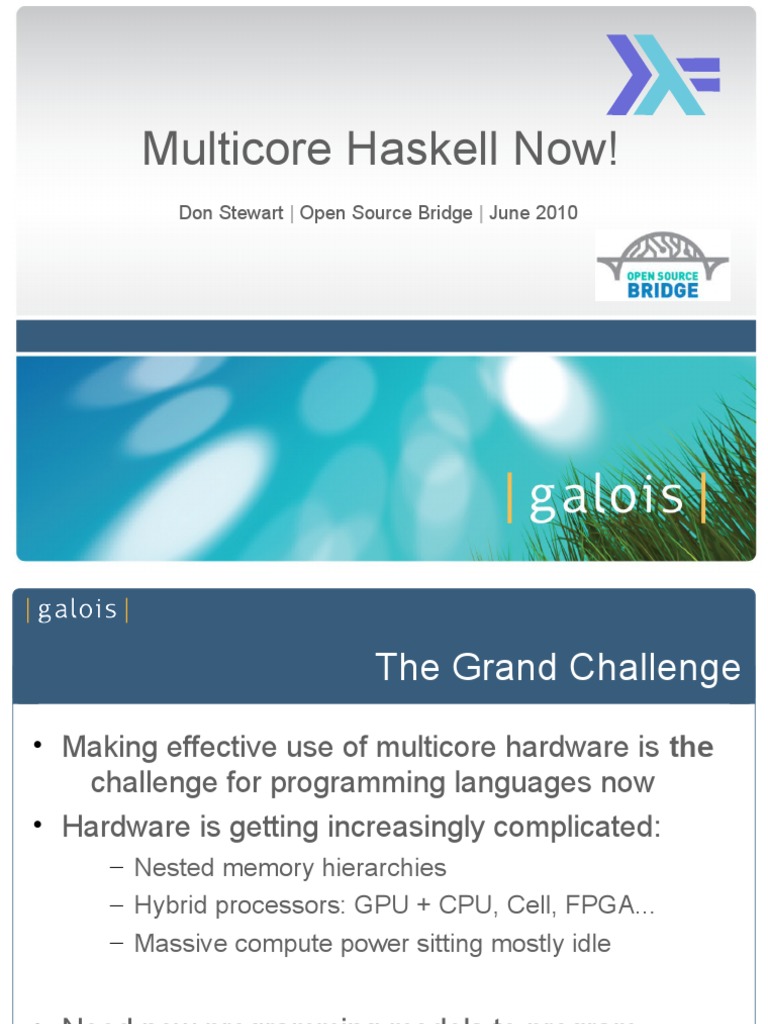 Multicore Haskell Now! | PDF | Parallel Computing | Multi Core Processor Multicore Haskell Now! | PDF | Parallel Computing | Multi Core Processor