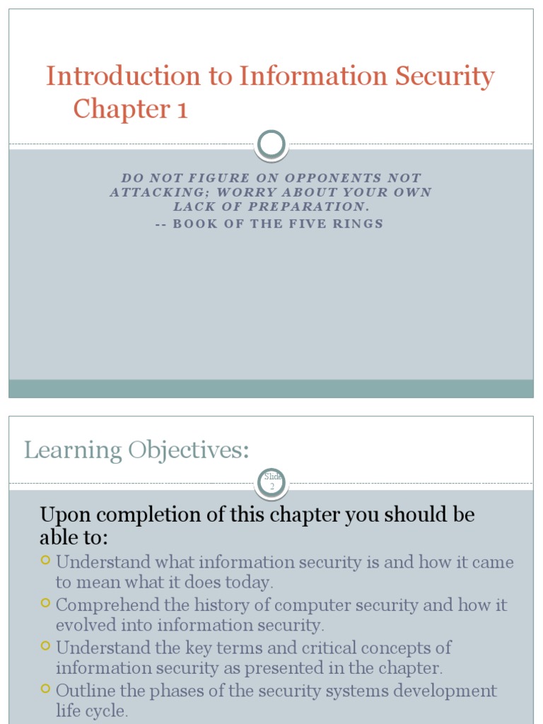 Introduction Security One | PDF | Information Security | Computer Security