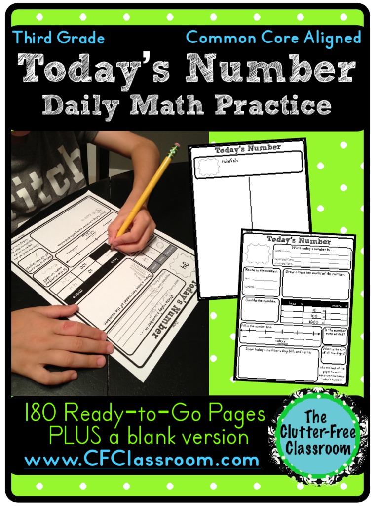 Number of The Day 3 RD Grade | PDF | Decimal | Common Core State ...