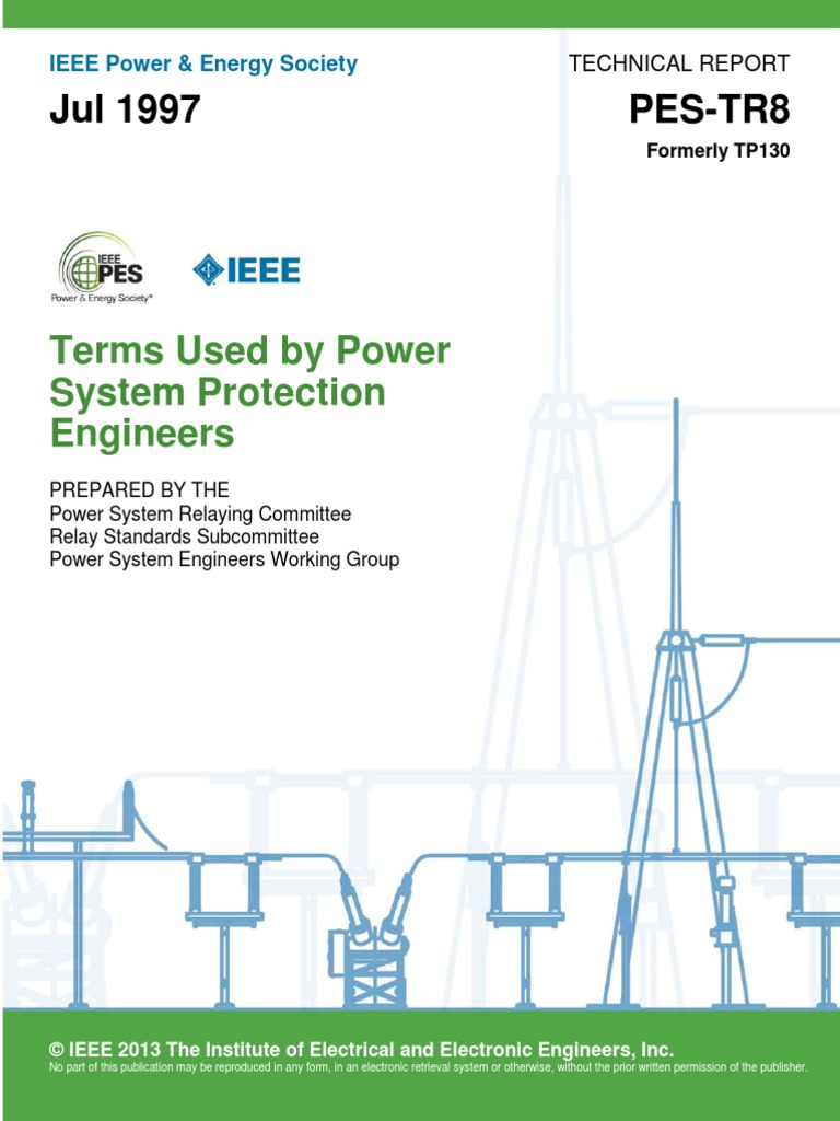 Jul 1997 Pes-Tr8: Terms Used by Power System Protection Engineers | PDF ...
