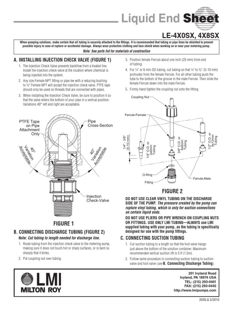 Liquid Ends | PDF | Pipe (Fluid Conveyance) | Pump
