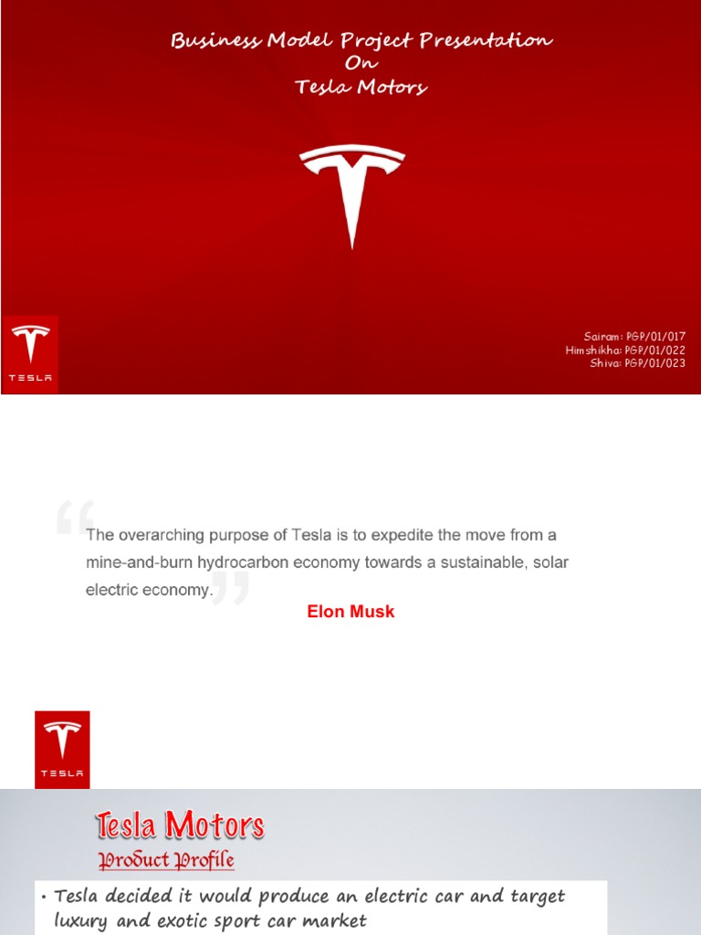 TESLA - Business Model | PDF | Electric Car | Car