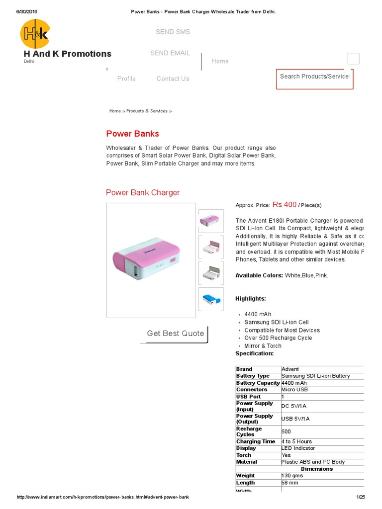 Power Bank Enquiry 3 | PDF | Battery Charger | Usb