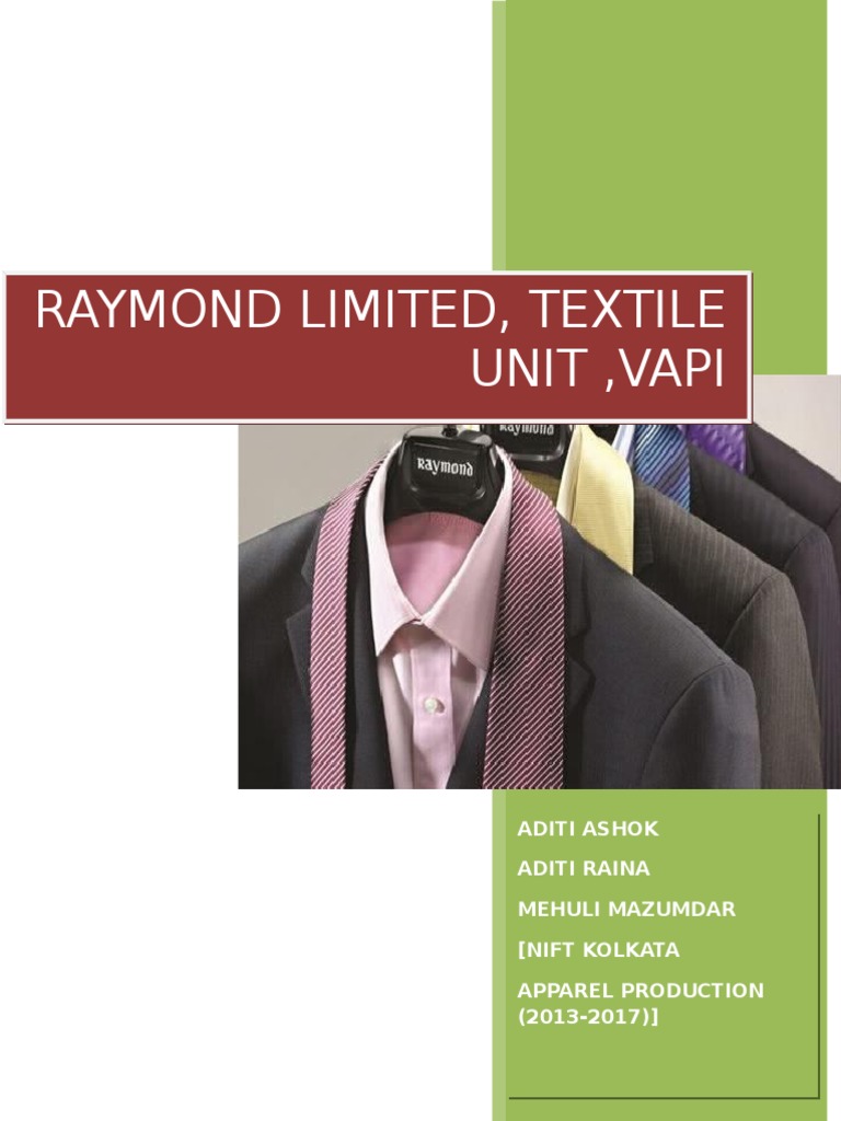 Raymond Limited, Textile Unit, Vapi | PDF | Dye | Dyeing