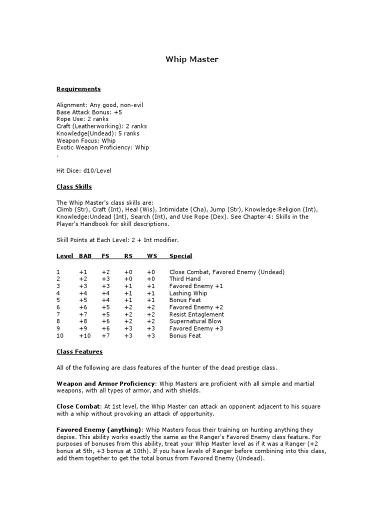 Whip Master | PDF | Whip | Leisure