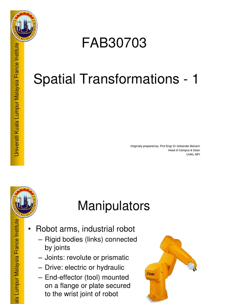 L2 - Spatial Transformations 1 V1 | PDF