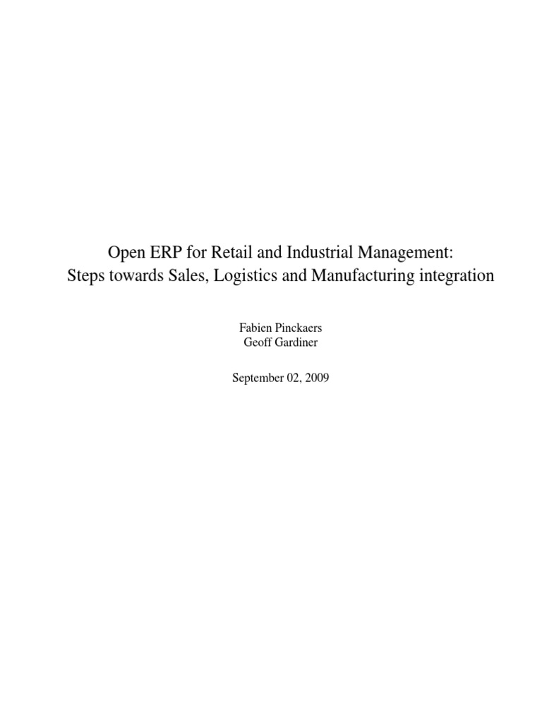 Openerp Logistic Stock MRP Book PDF | PDF | Software As A Service ...