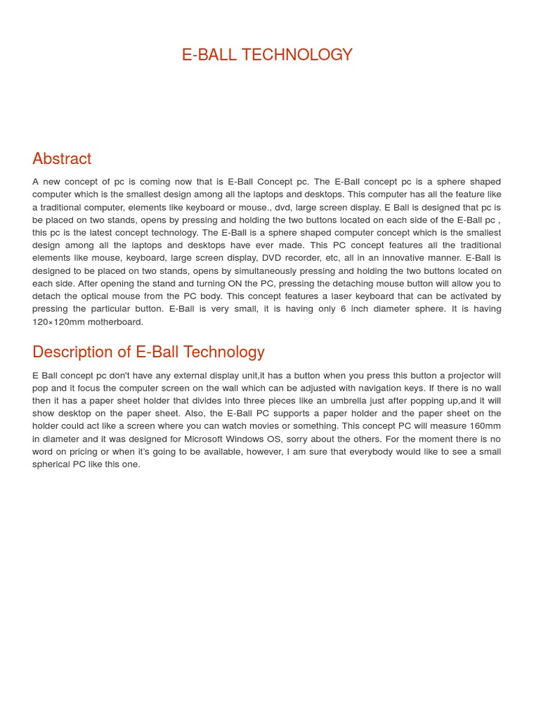 E Ball | PDF