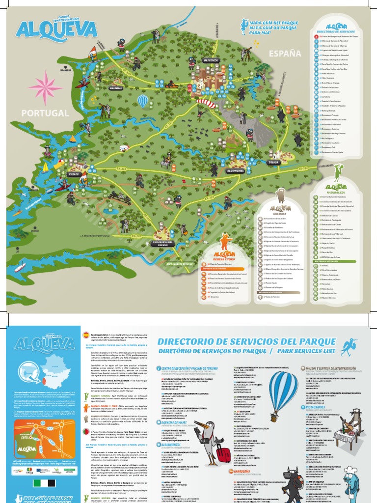Mapa Turístico de Alqueva y Olivenza | PDF | Ocio | Turismo