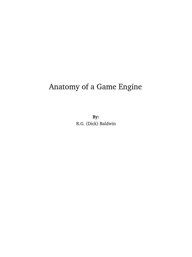 Anatomy of A Game Engine 13.40 | PDF | Class (Computer Programming ...