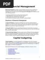 Financial Management Formulas | PDF | Educational Assessment And ...