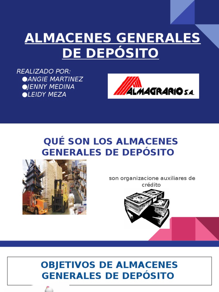 Almacenes Generales de Deposito | PDF | Sistema financiero | Seguro