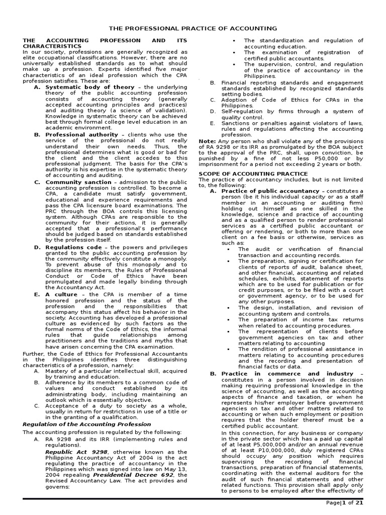 The Professional Practice of Accounting | PDF | Certified Public ...