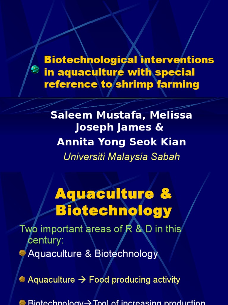 Aquaculture Biotechnology | PDF | Aquaculture | Biotechnology
