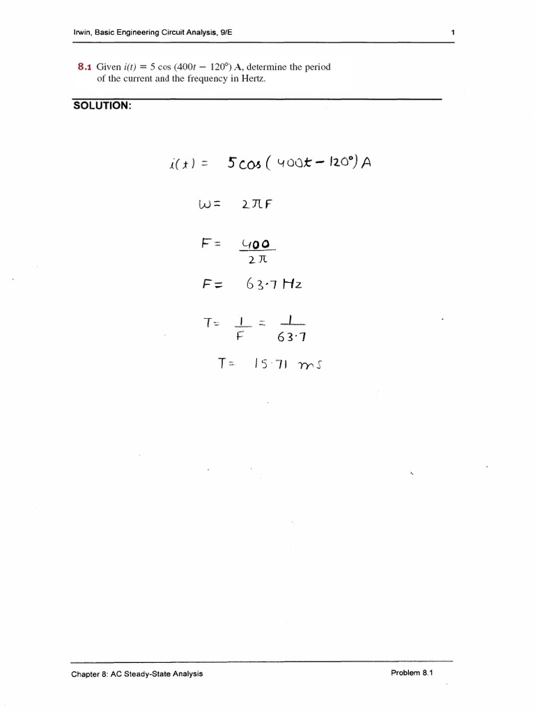 Irwin Solutions AC Analysis Report | PDF | Teaching Mathematics