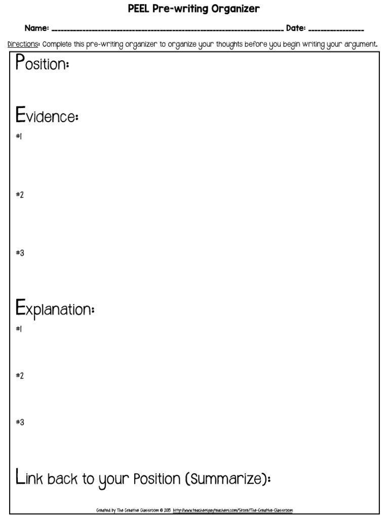 Peel Graphic Organizer | PDF