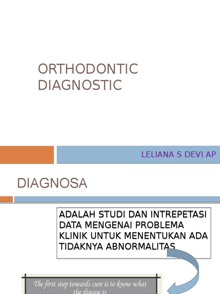 Orthodontic Diagnosis | PDF