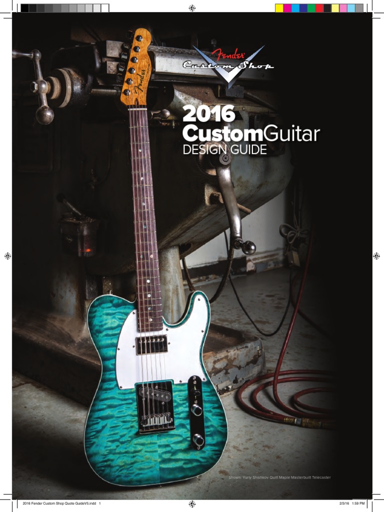 2016 Fender Custom Shop Quote Guide | PDF | Bass Guitar | Guitars