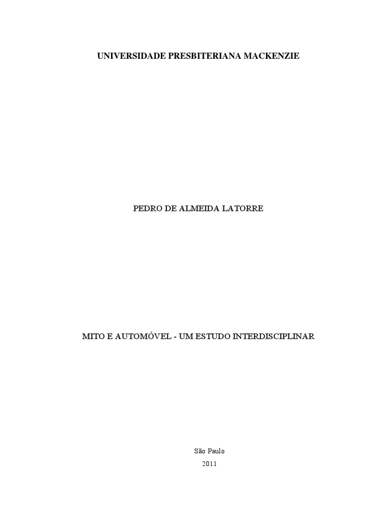 Mito e Automóvel - Pedro de Almeida Latorre PDF | PDF | Carro | Adolf ...
