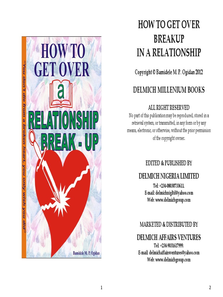 How To Get Over A Relationship Break-Up (Book) | PDF | Interpersonal ...