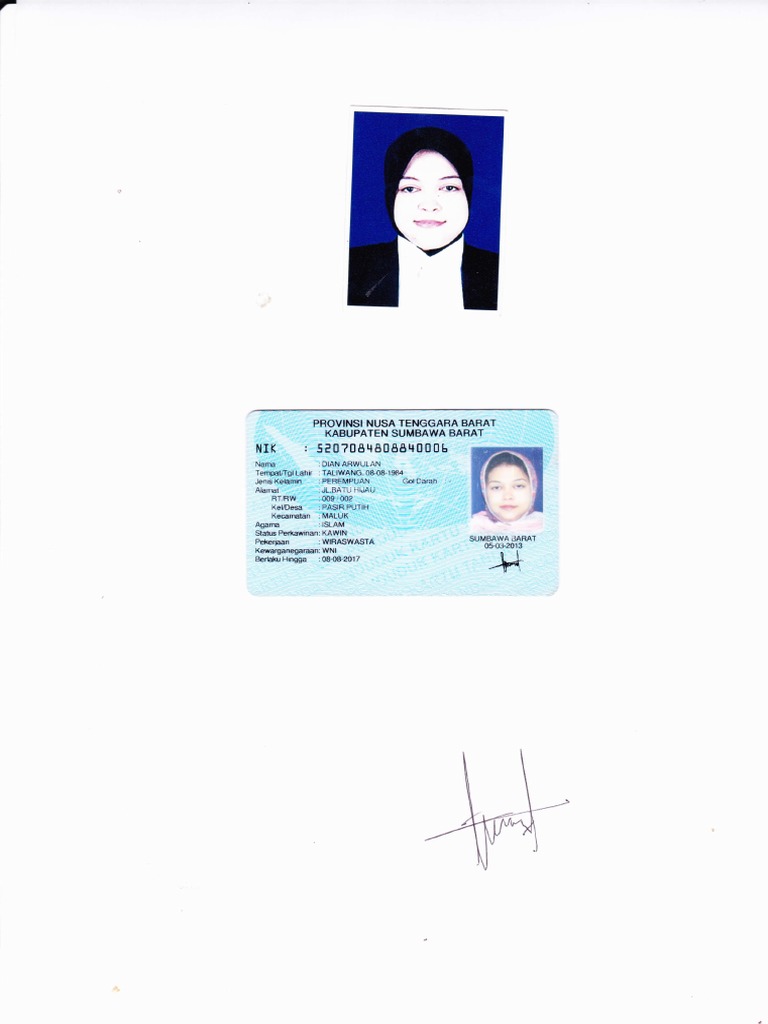 Pas Foto KTP Dian | PDF