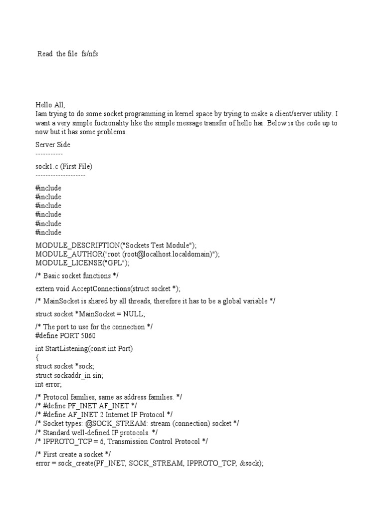 Socket Download Free Pdf Port Computer Networking File Transfer