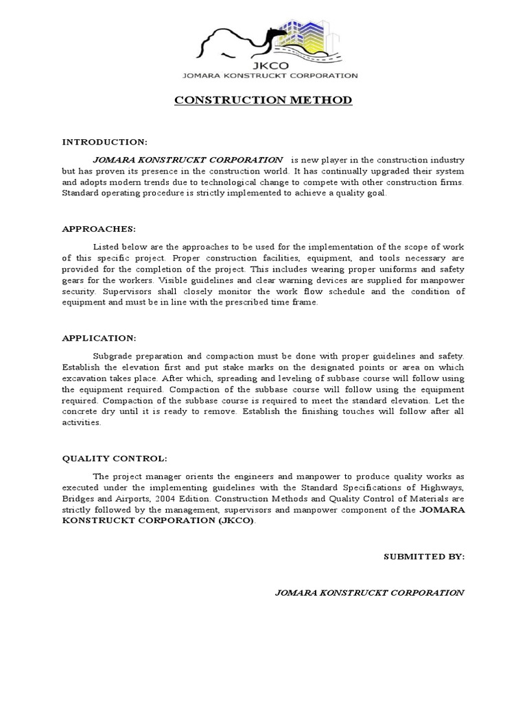 Construction Method | PDF