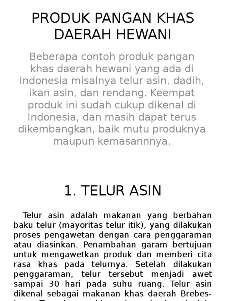 Produk Pangan Khas Daerah Hewani Hal 125 - 128 | PDF