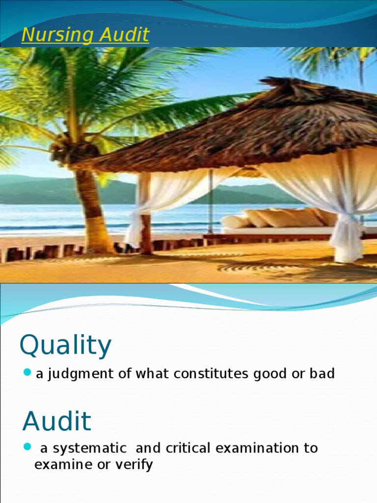 Nursing Audit | PDF | Audit | Nursing