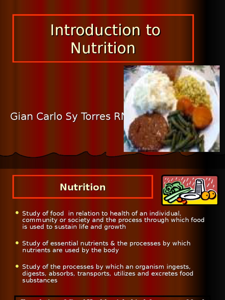 Introduction | PDF | Nutrition | Diet & Nutrition
