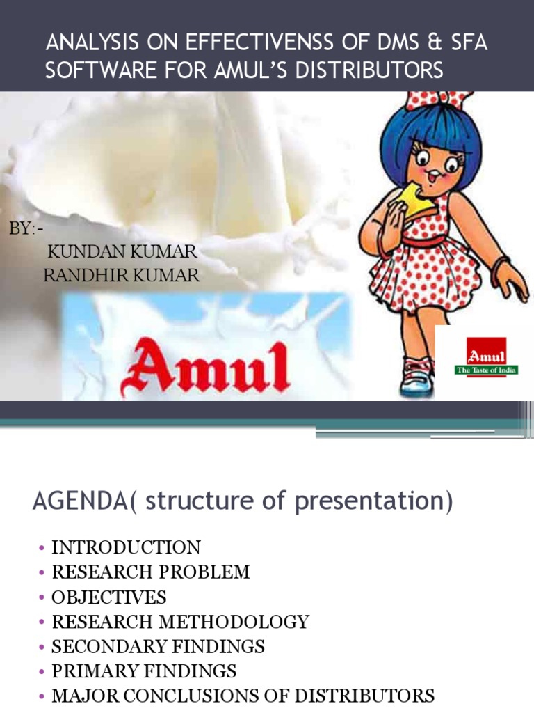 Amul Office PPT Updated | PDF | Retail | Sales
