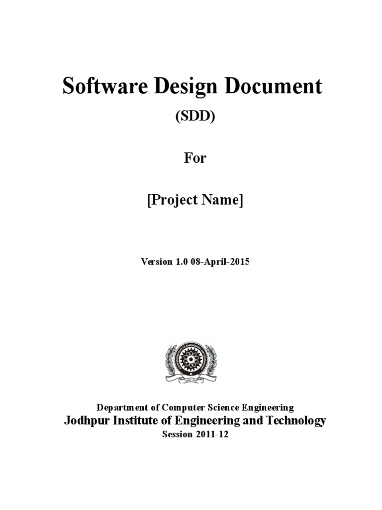 JIET SDD Template Final | PDF | Parameter (Computer Programming ...