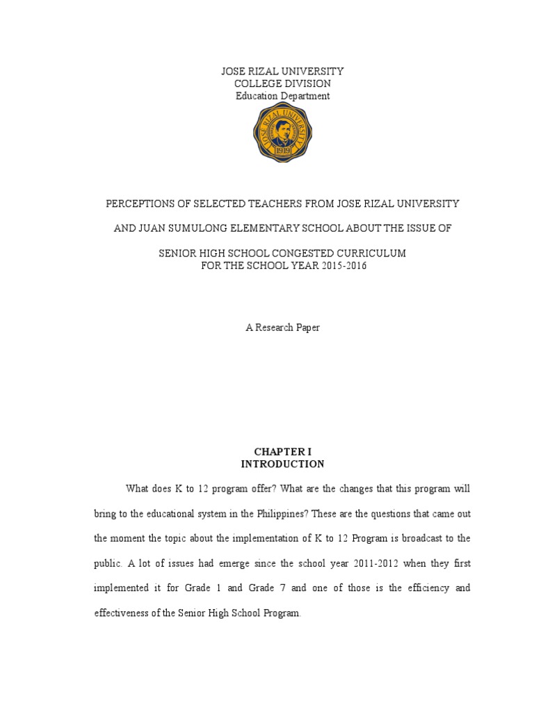 SHS Congested | PDF | Curriculum | Secondary School