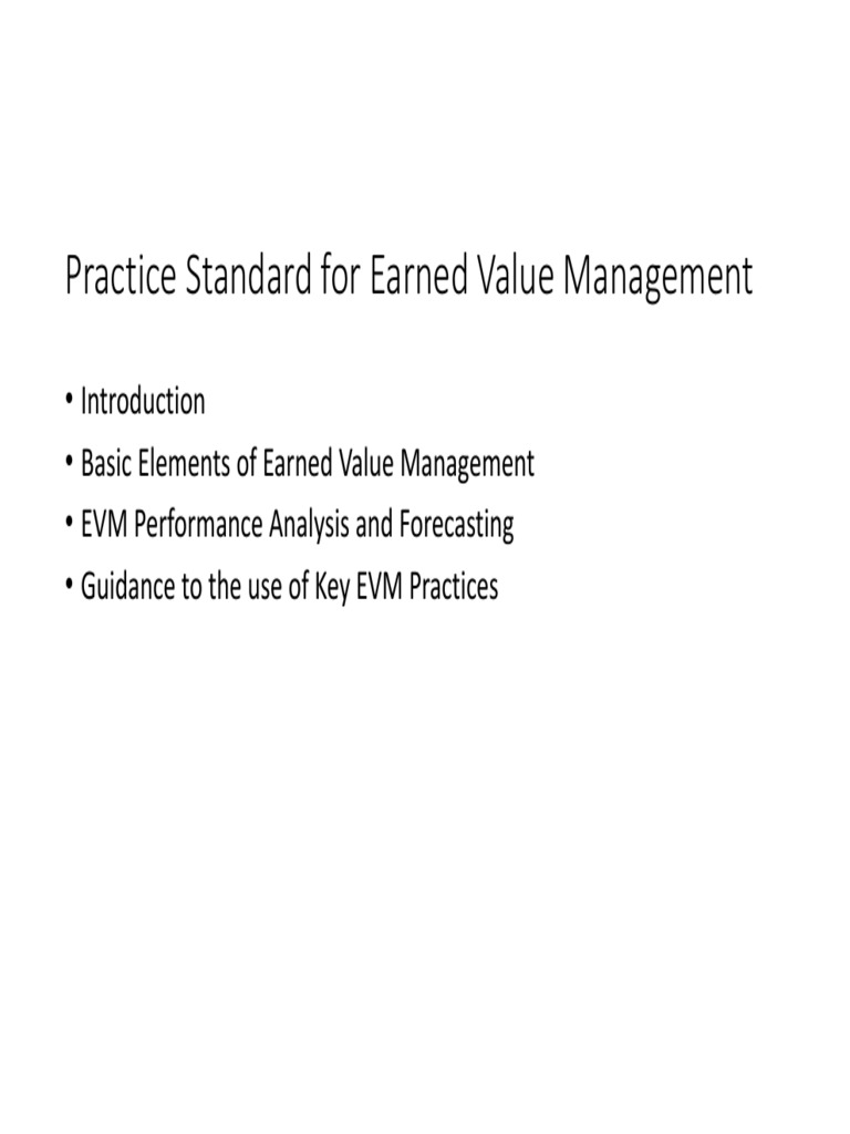 Earned Value Management | PDF | Self-Improvement | Technology & Engineering
