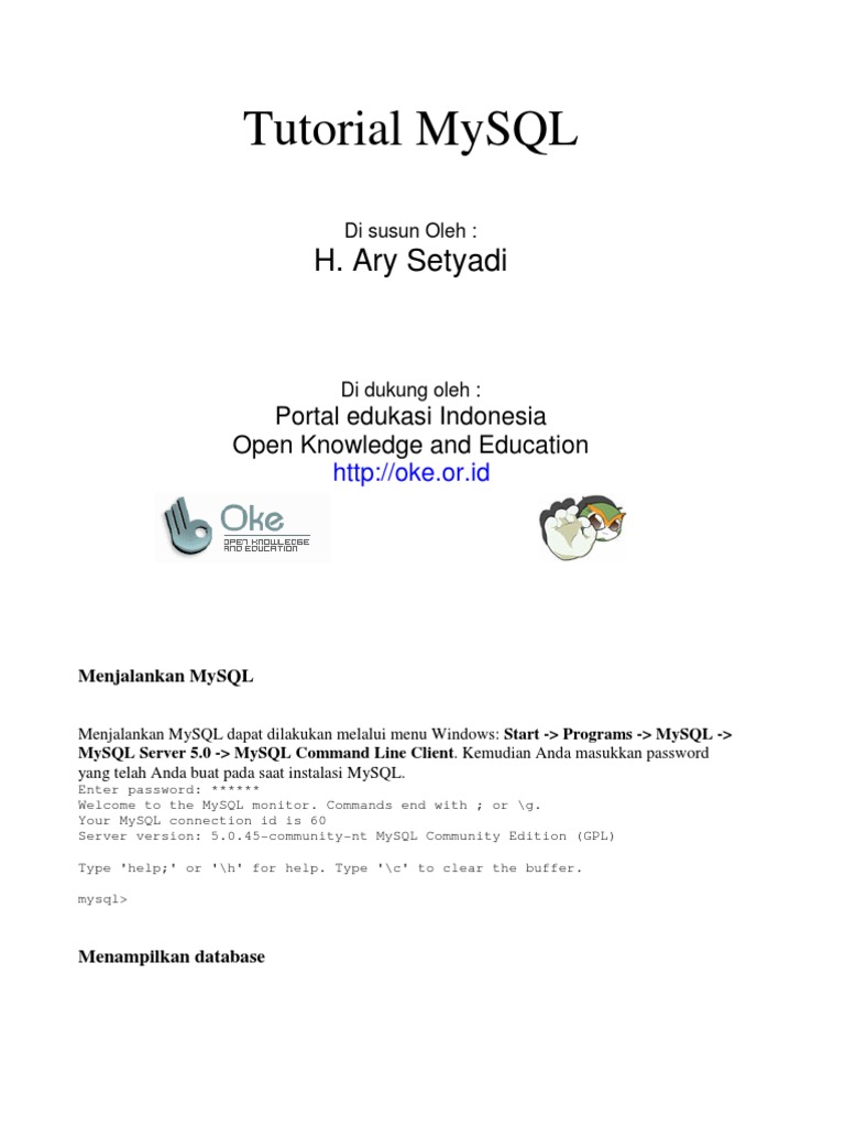 Tutor Mysql | PDF
