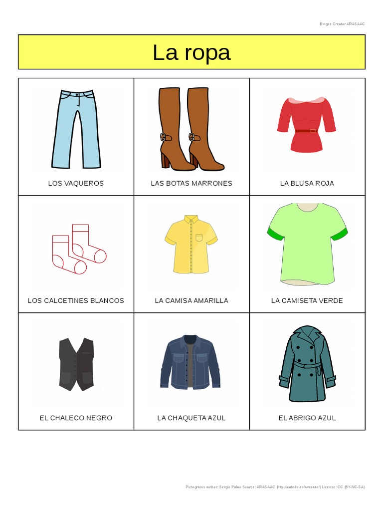 Loteria Ropa | PDF