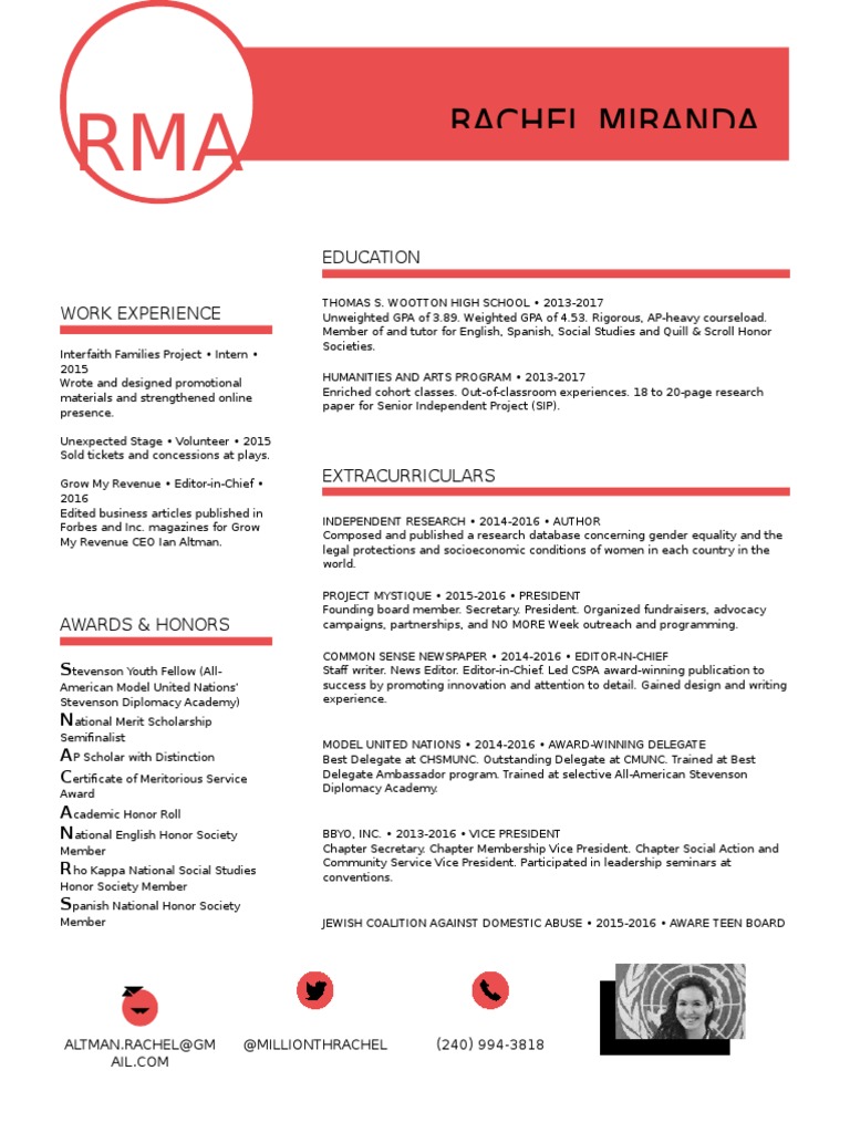 Rachel Miranda: Education | PDF